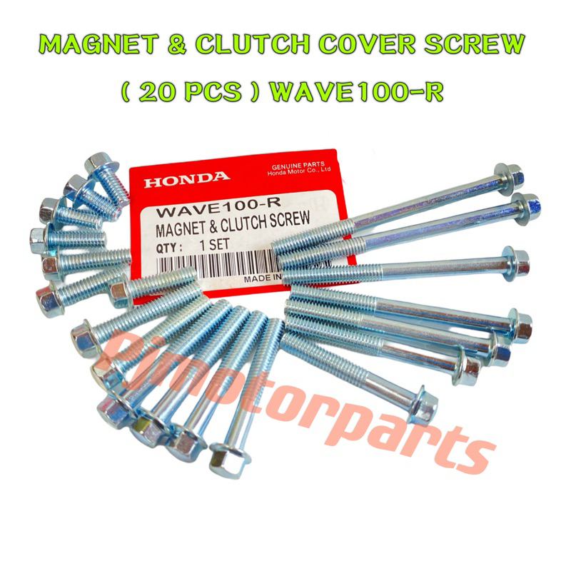 WAVE100-R WAVE100R WAVE 100R ( 20 PCS ) SCREW MAGNET & CLUTCH COVER ...