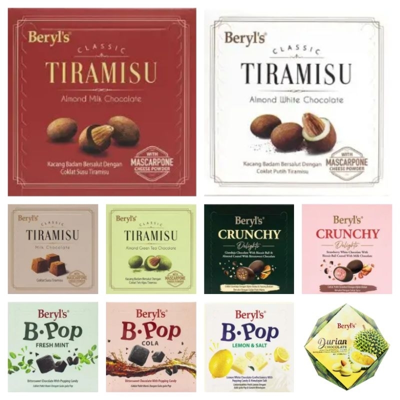 Beryl's box Tiramisu Lemon Coke Mint Strawberry box 65gr | Shopee Malaysia
