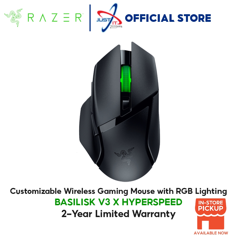 Razer Basilisk V3 X Hyper Speed Customizable Gaming Mouse RZ01-04870100 ...