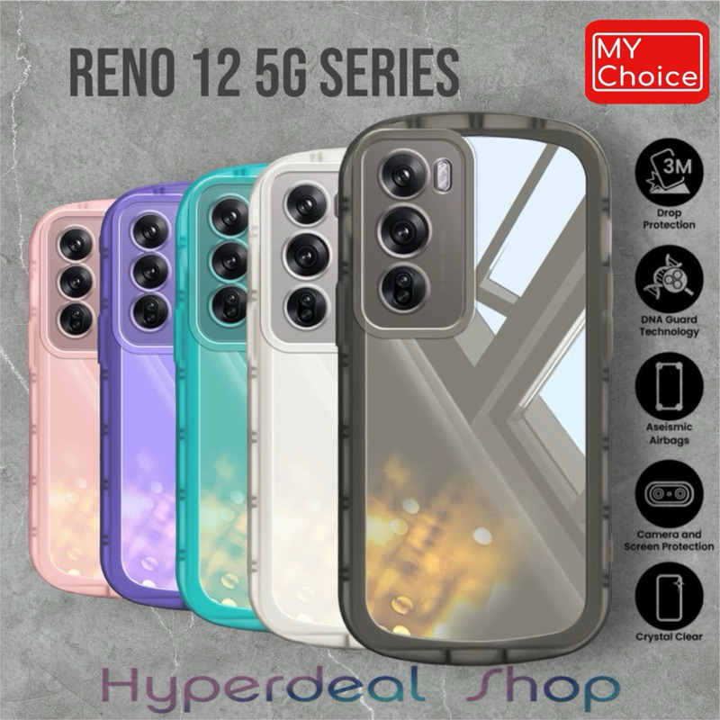 3D Case Oppo Reno 12 Pro 5G Reno 12 5G Case Transparent Full Protection ...