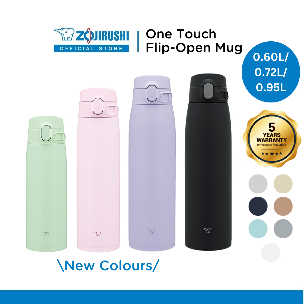 ZOJIRUSHI 0.6L/0.72L/0.95L S/S ONE TOUCH FLIP-OPEN MUG - SM-VB60/VA72/VB72/VB95/VS95 | Shopee ...