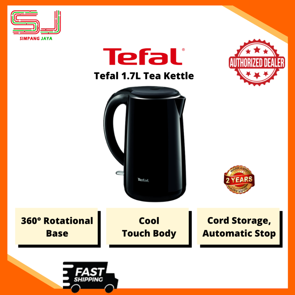 Tefal 1.7L Tea Kettle | 1800W | Cordless | Auto Stop | Indicator Light ...