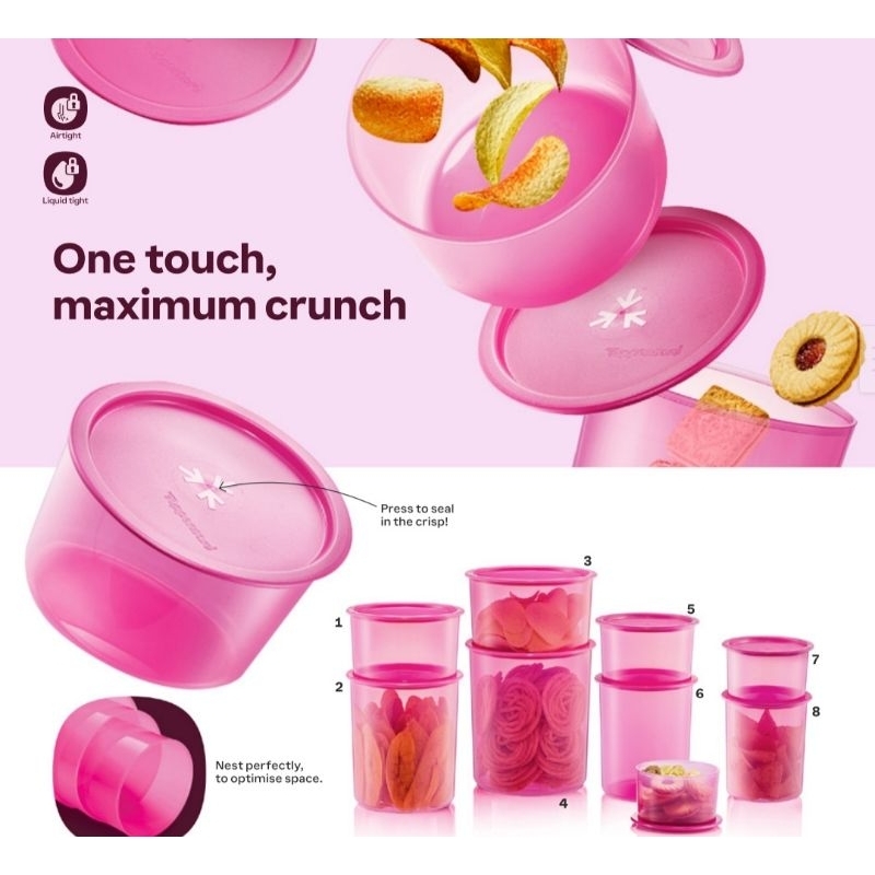 One Touch Tupperware multiple size | Shopee Malaysia