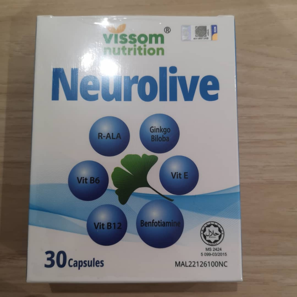 VISSOM NUTRITION NEUROLIVE CAPSULES 3X10'S | Shopee Malaysia