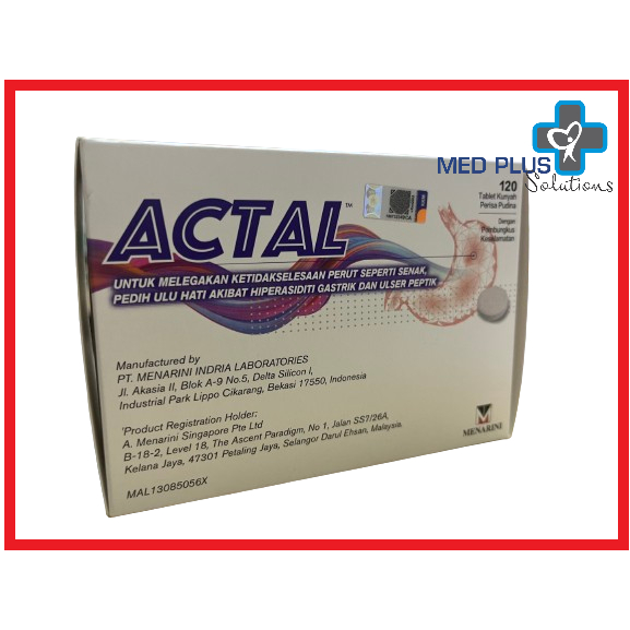 Actal Anti-acid ( 12 x 10's ) (Exp:1/2027) | Shopee Malaysia