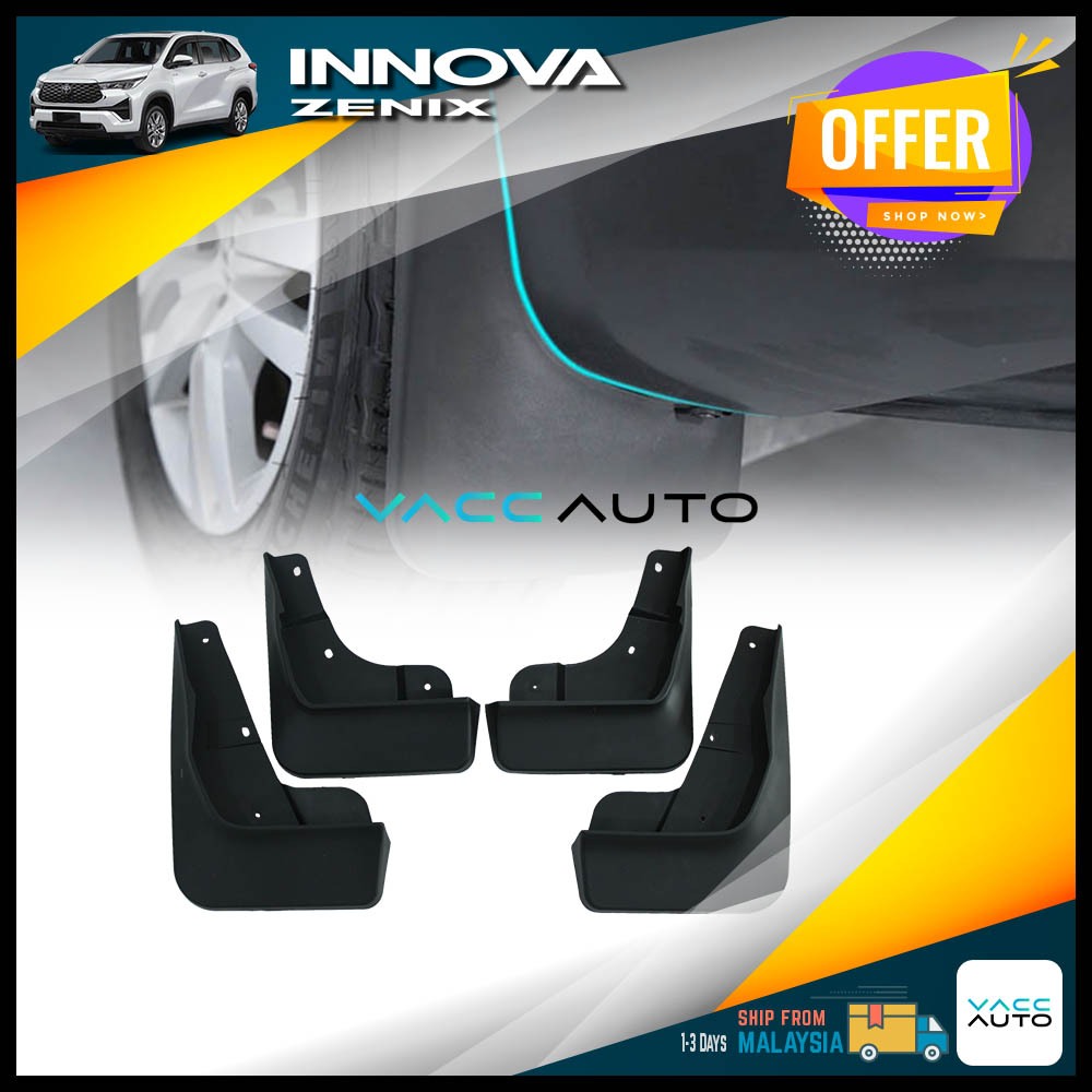 Toyota Innova AG10 2022-2024 Mud Flats / Mudguards Fenders Mud Flaps ...