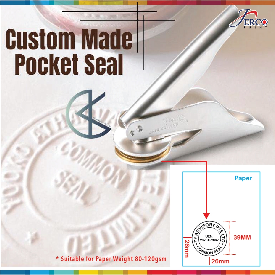 Common Seal Customised design Desktop & Pocket Seal 39mm | Shopee Malaysia