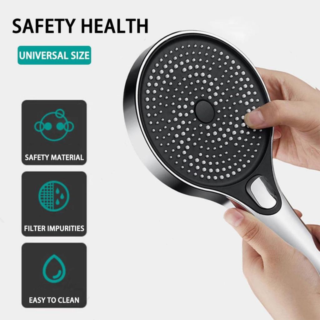 German Pressurized Shower Head 13cm Large Panel Universal Bathroom 3 ...