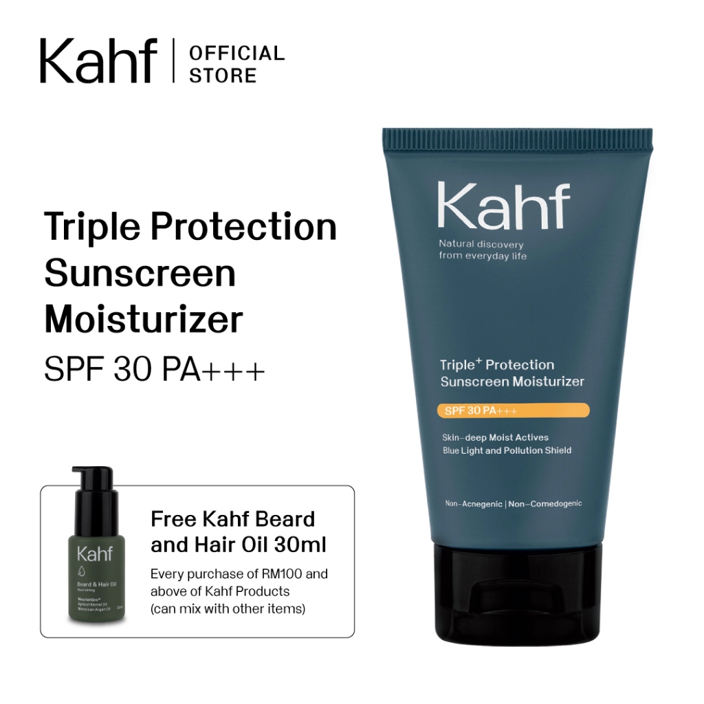 Kahf Triple Protection Sunscreen Moisturizer (30ml) | Shopee Malaysia