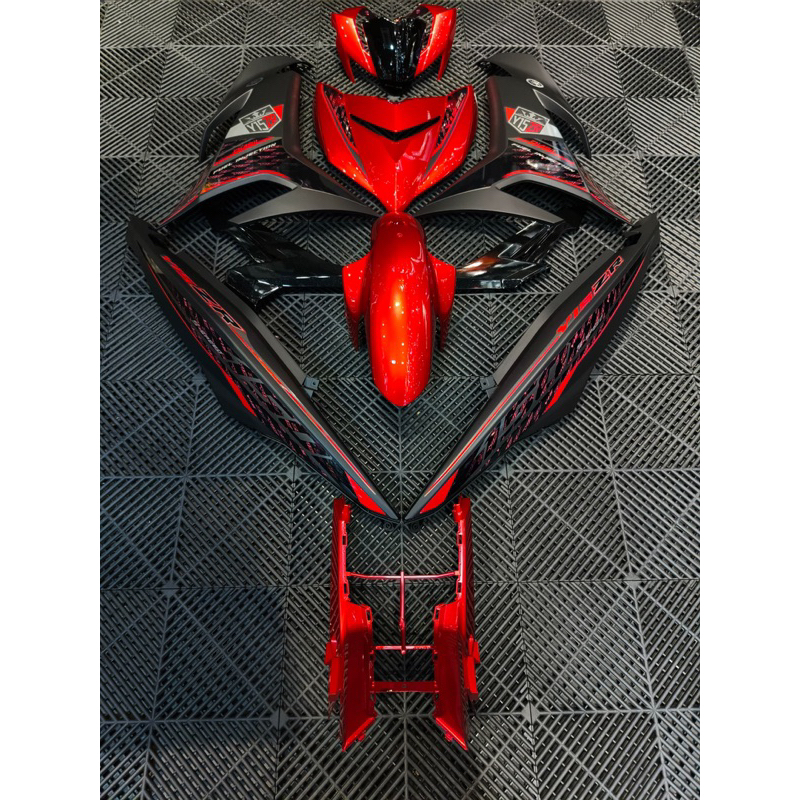 velozi merah robot siap tampal Y15 v1 v2 v3 coverset merah robot ...