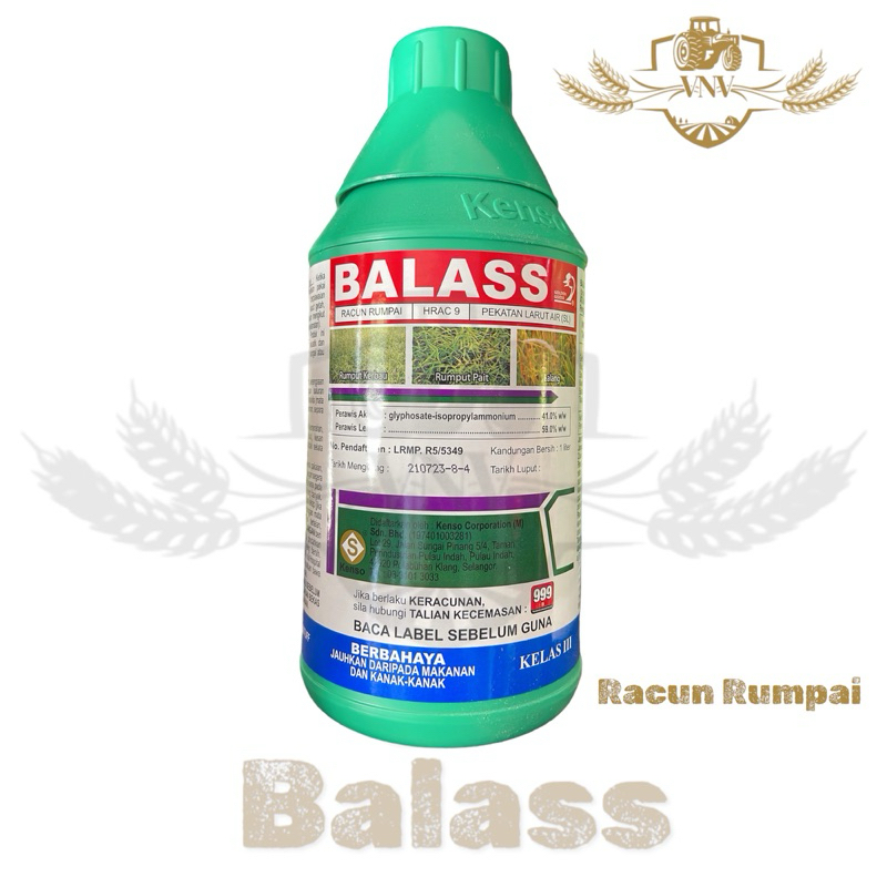 Balass 1Liter/Racun Rumpai/sama dgn Roundup Ecomax Ken up) | Shopee ...