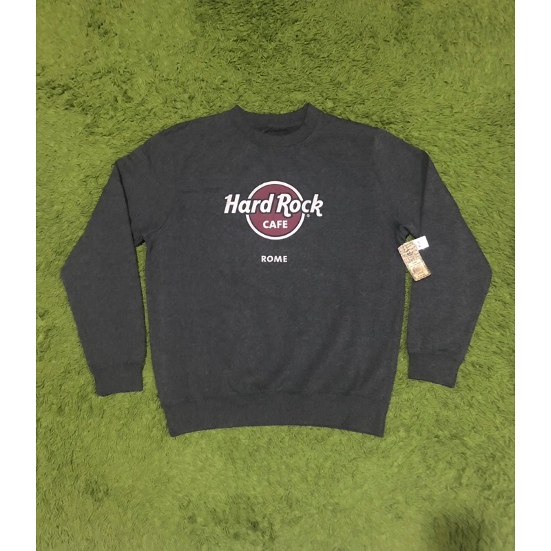 Hard Rock Cafe Rome Logo Sweatshirt | Shopee Malaysia