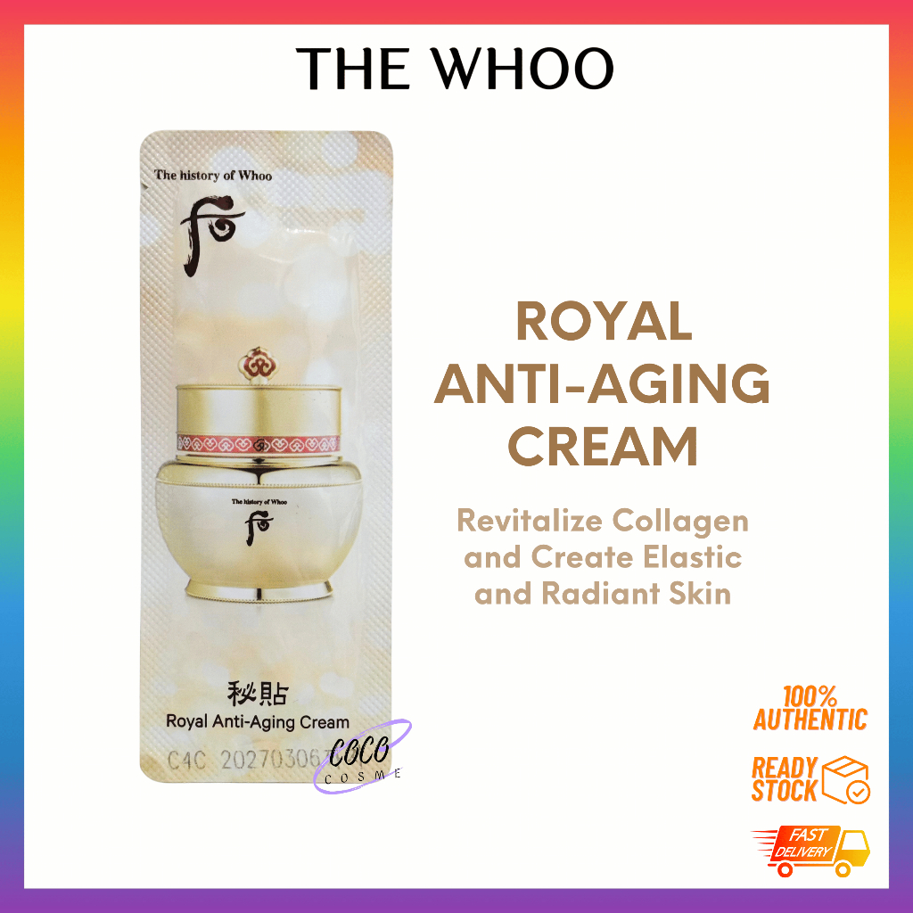 THE WHOO (THE HISTORY OF WHOO) Bichup Royal Anti-Aging Cream 1ml / 1ml ...