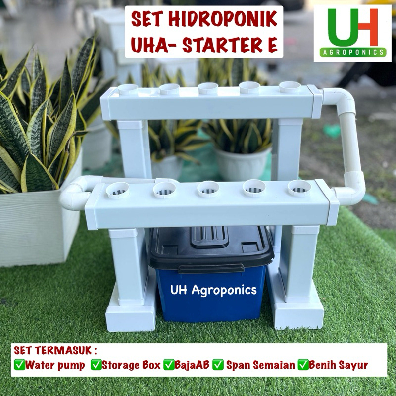 SET HIDROPONIK UHA- STARTER E | HYDROPONIC SET WITH 10 HOLES | Shopee Malaysia