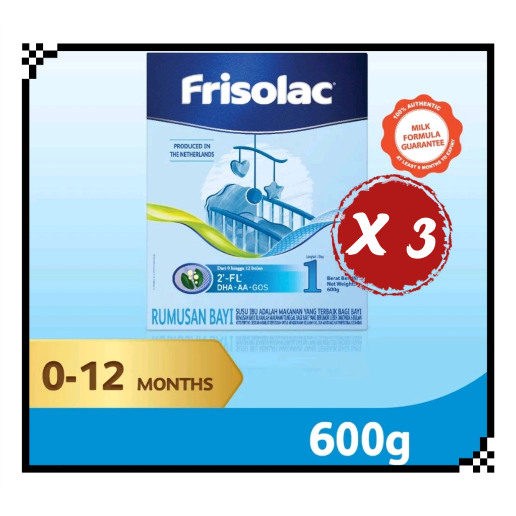 Frisolac Step 1 600G X 3 Boxes (Exp:2025) | Shopee Malaysia