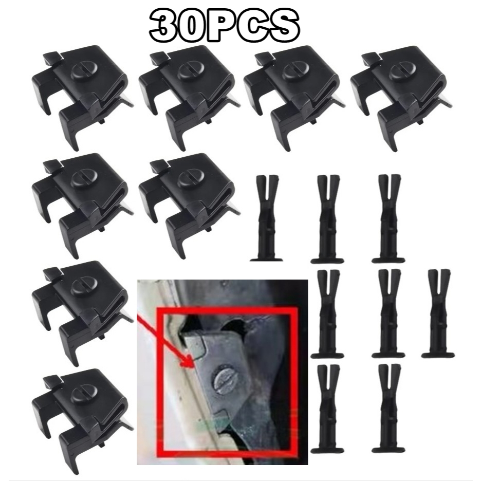 30PCS Klip Kereta Bumper Car Clip Bumper Fastener Clip Fender Liner ...