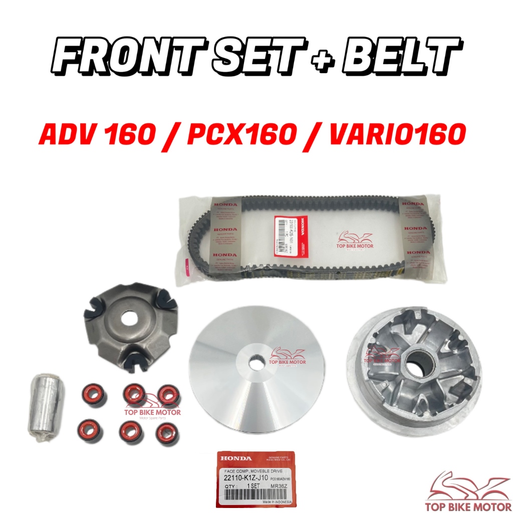 HONDA PCX160 ADV160 VARIO160 FRONT & REAR PULLEY COMPLETE SET DEPAN ...