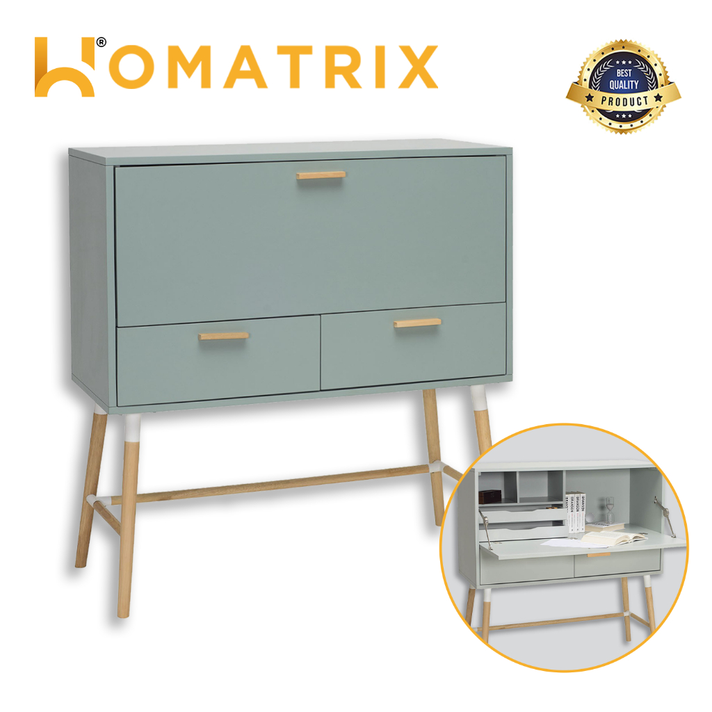 HOMATRIX Writing Desk Study Desk Study Table With Bookshelf Drawer ...