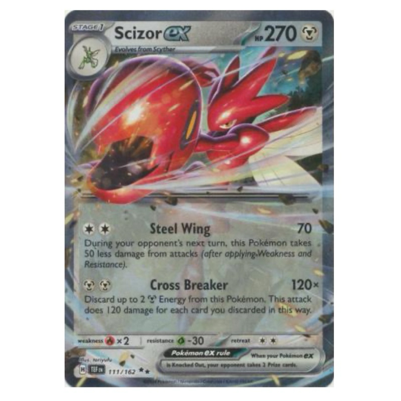 Pokemon TCG - Scarlet & Violet | Temporal Forces | Scizor ex - 111/162 ...