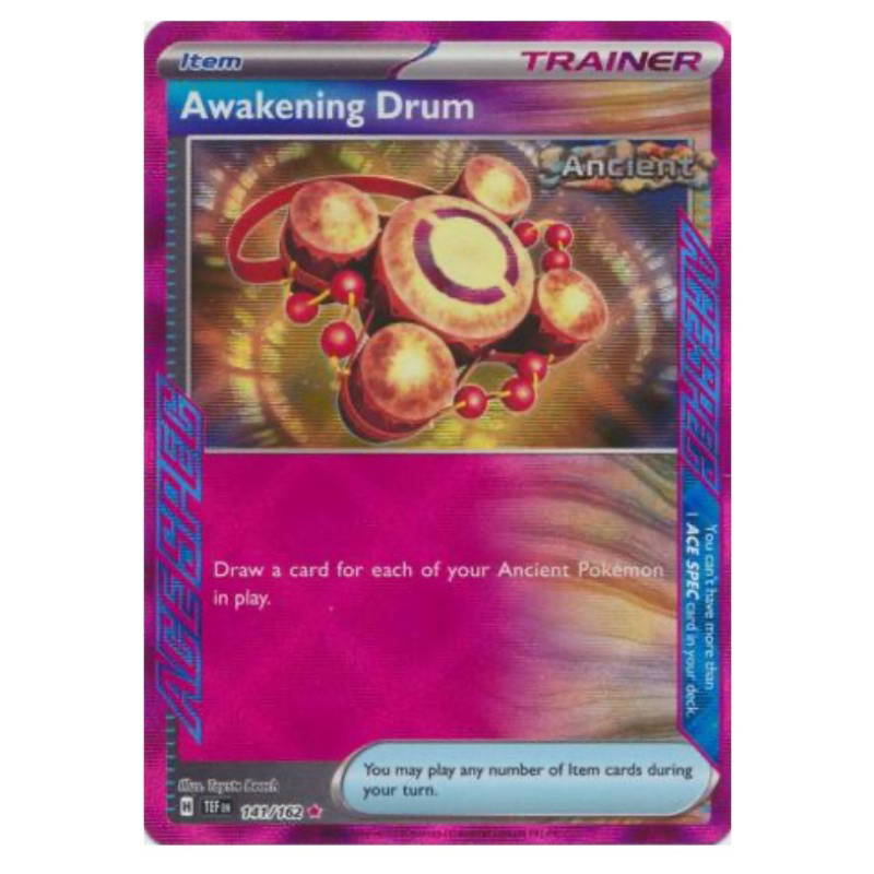 Pokemon TCG - Scarlet & Violet | Temporal Forces | Awakening Drum - 141/162 | Ace Rare | Shopee ...