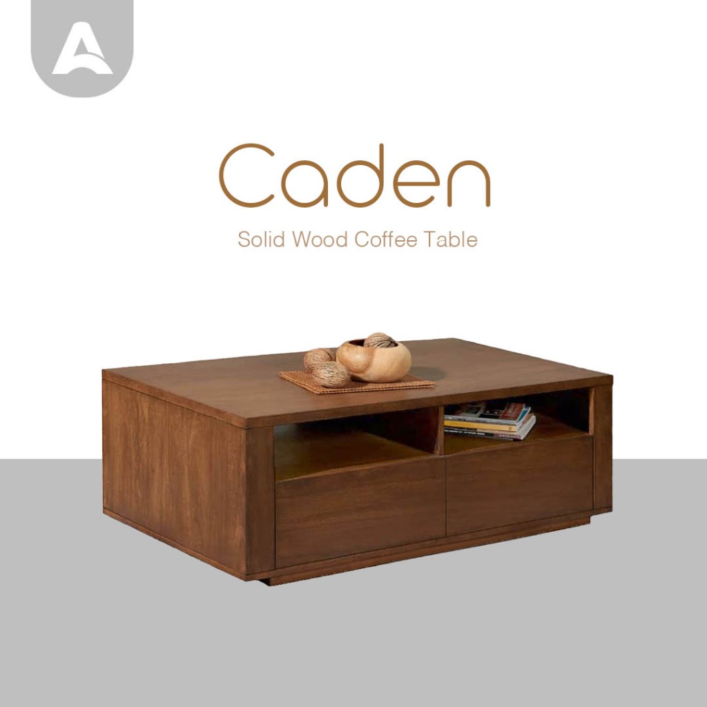 Arturo - Caden Solid Wood Coffee Table | Shopee Malaysia