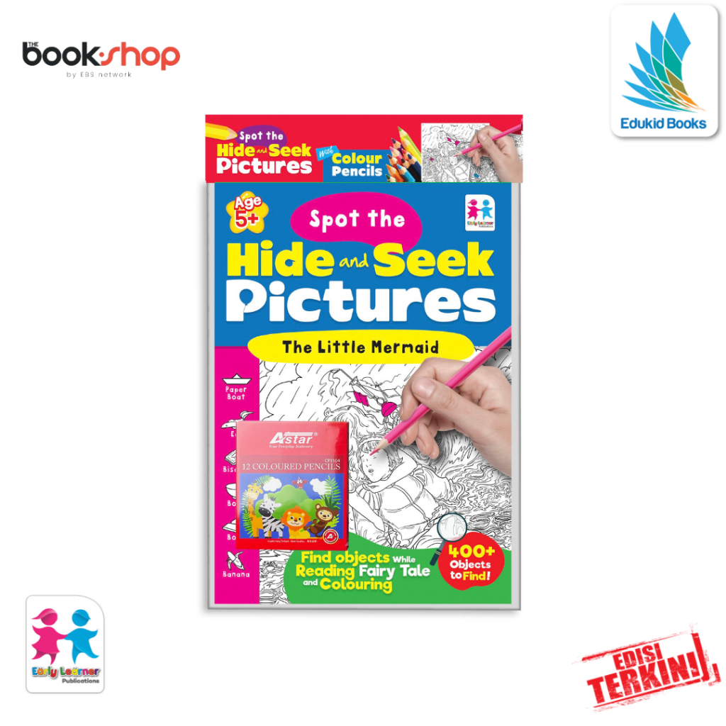 Hide and Seek-The Little Mermaid (SET)-Colouring pencils-Hidden ...