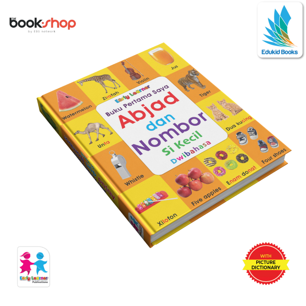 Buku Pertama Saya, Abjad dan Nombor Si Kecil - Dwibahasa - Warna Warni ...