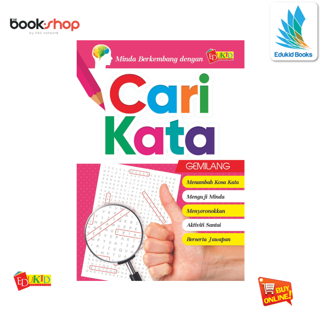 Cari Kata Bijak - Book - Aktiviti - Bahasa - Melayu - Word Search ...