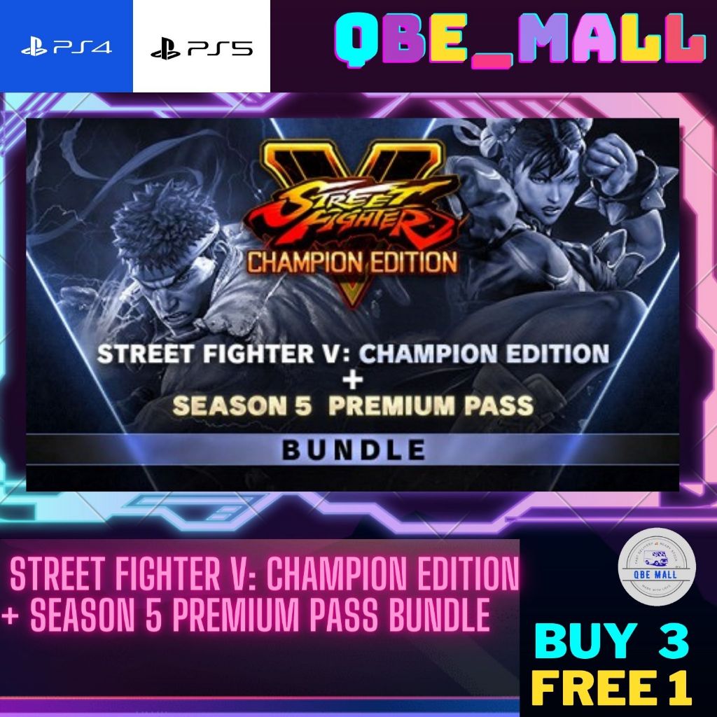 （Buy 3 Free 1） Street Fighter V: Champion Edition + Season 5 Premium Pass Bundle 街头霸王 5 ( PS4 ...
