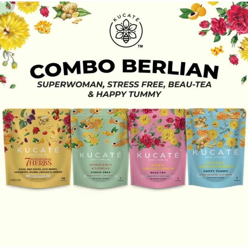 KUCATÉ Honey Herbs Tea ( mix ) | Shopee Malaysia