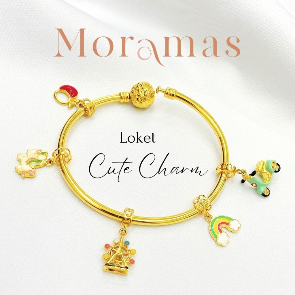 Moramas CUTE Charm 916 Gold/ Loket COMEL Emas 916/ 可爱吊坠916金 #Pendant # ...