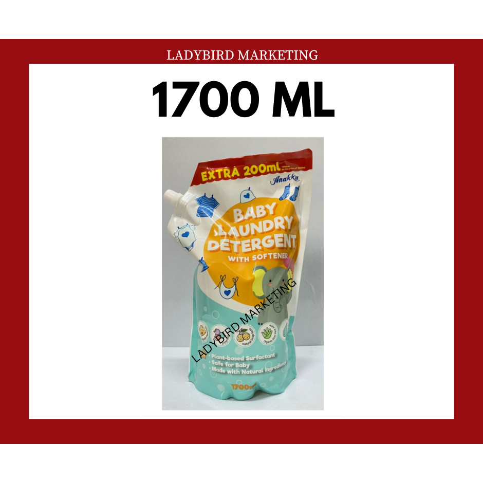ANAKKU Detergent with Softener 1500ml + 200ml Refill Pack / Anakku ...