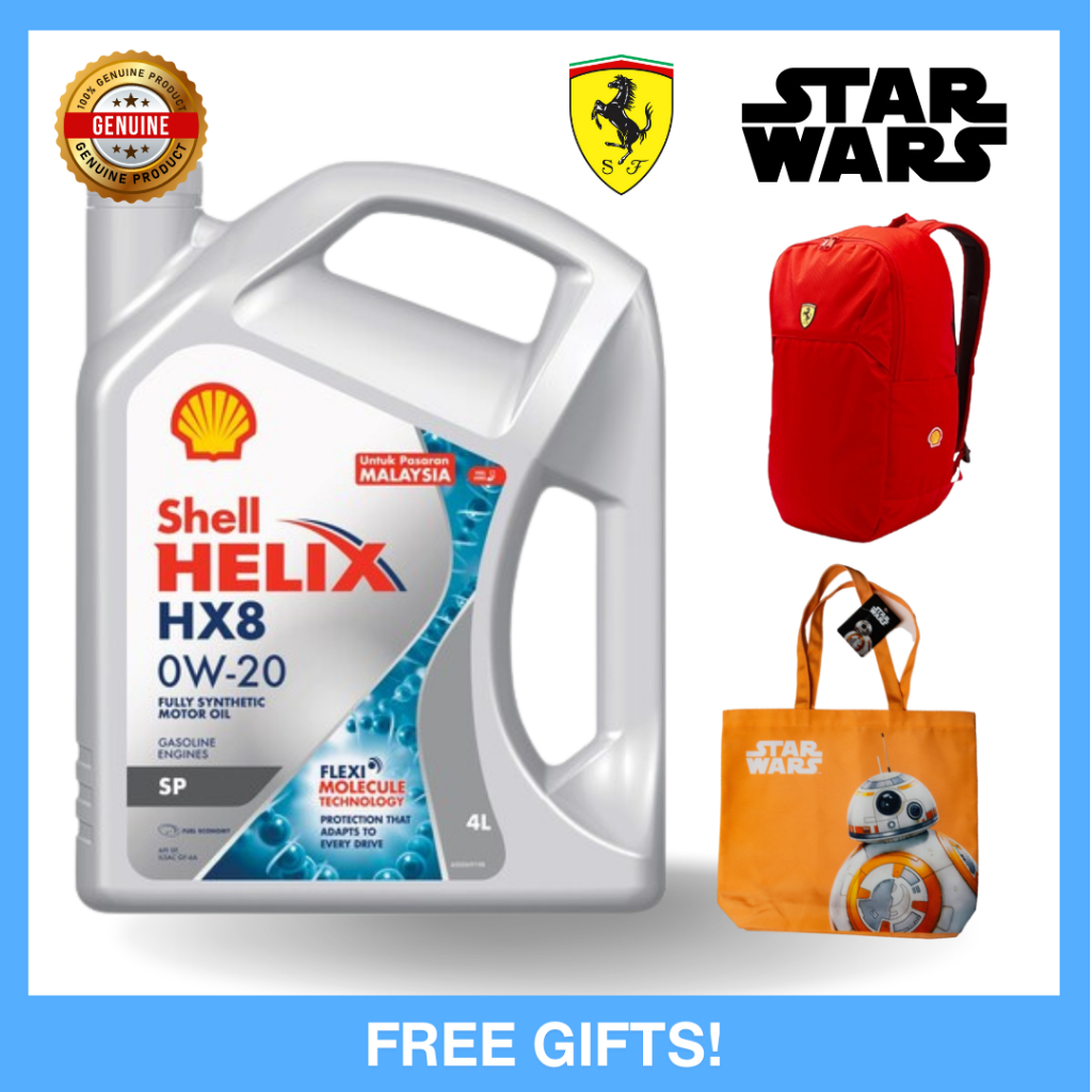 Shell Helix HX8 0W20 Fully Synthetic Engine Oil (4L) | Shopee Malaysia