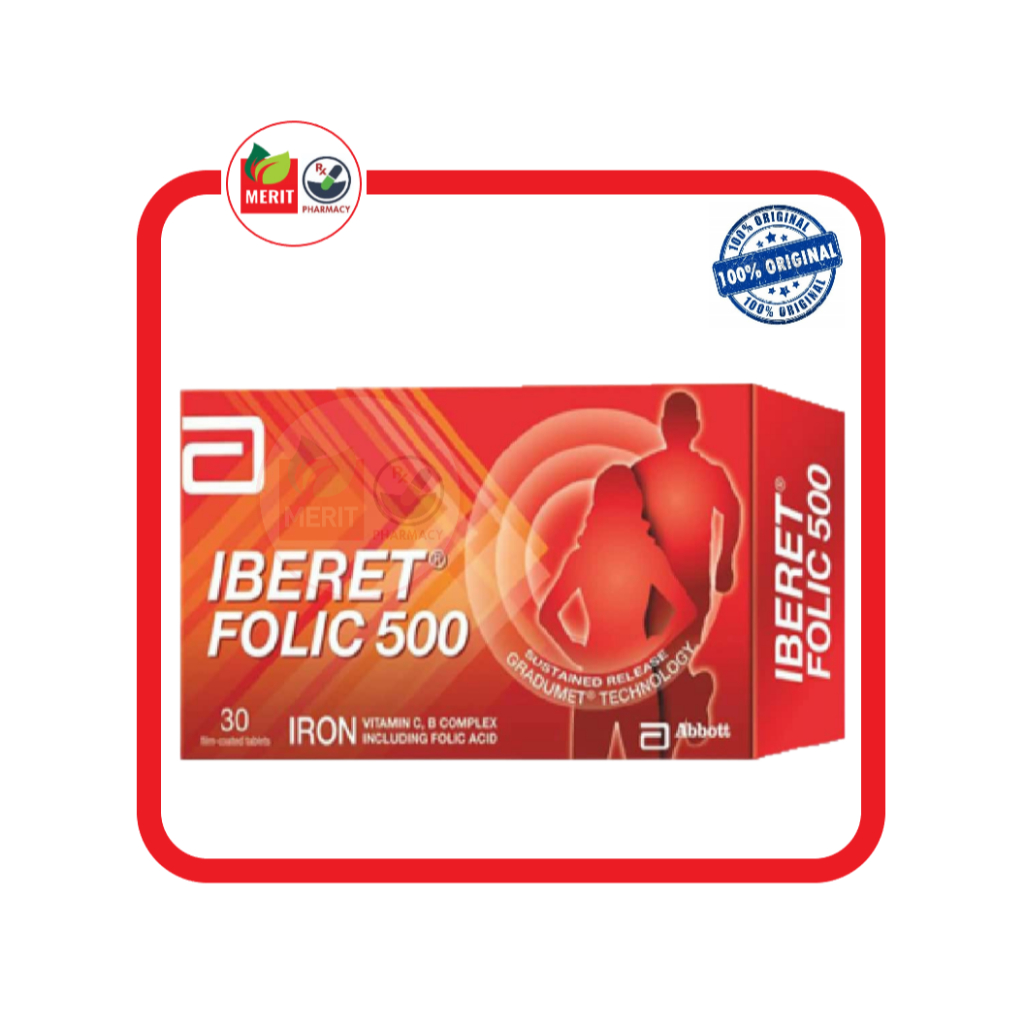 ABBOTT Iberet Folic 500mg (30's) [EXP: 02/2026] | Shopee Malaysia