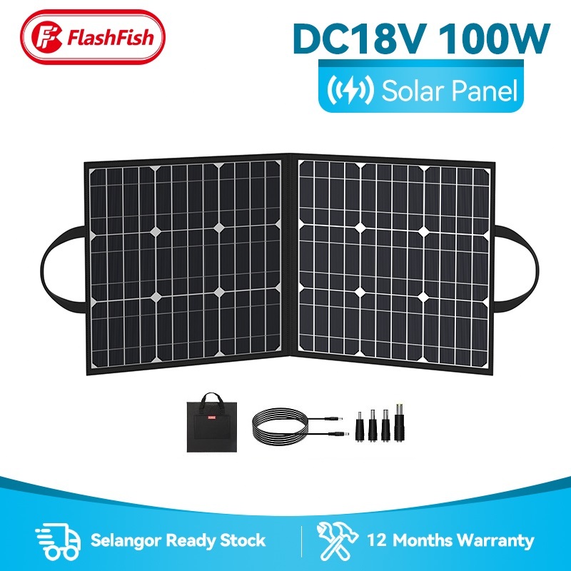 FlashFish Portable Solar Panel Power Station Foldable Solar Charger for ...