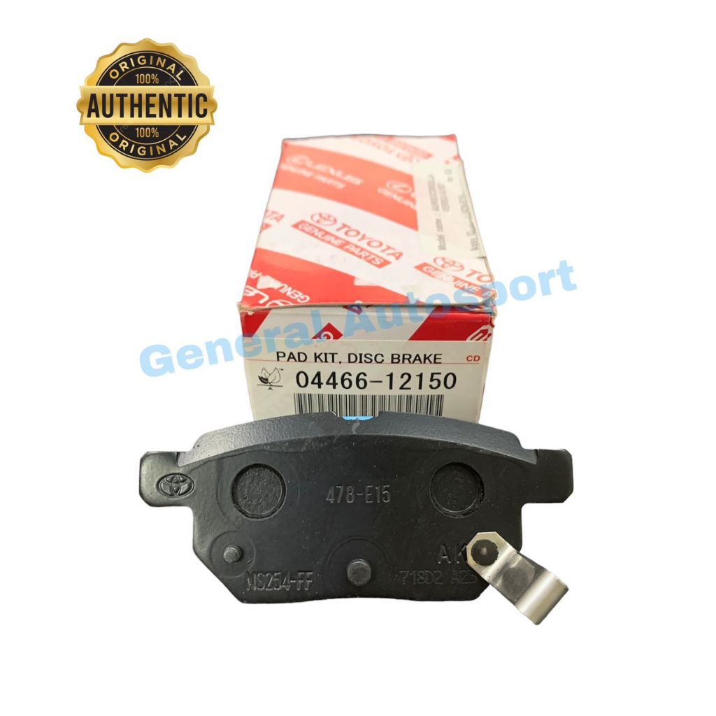 Original Rear Disc Brake Pad Toyota Vios NCP93 NCP150 Altis ZZE142 ...