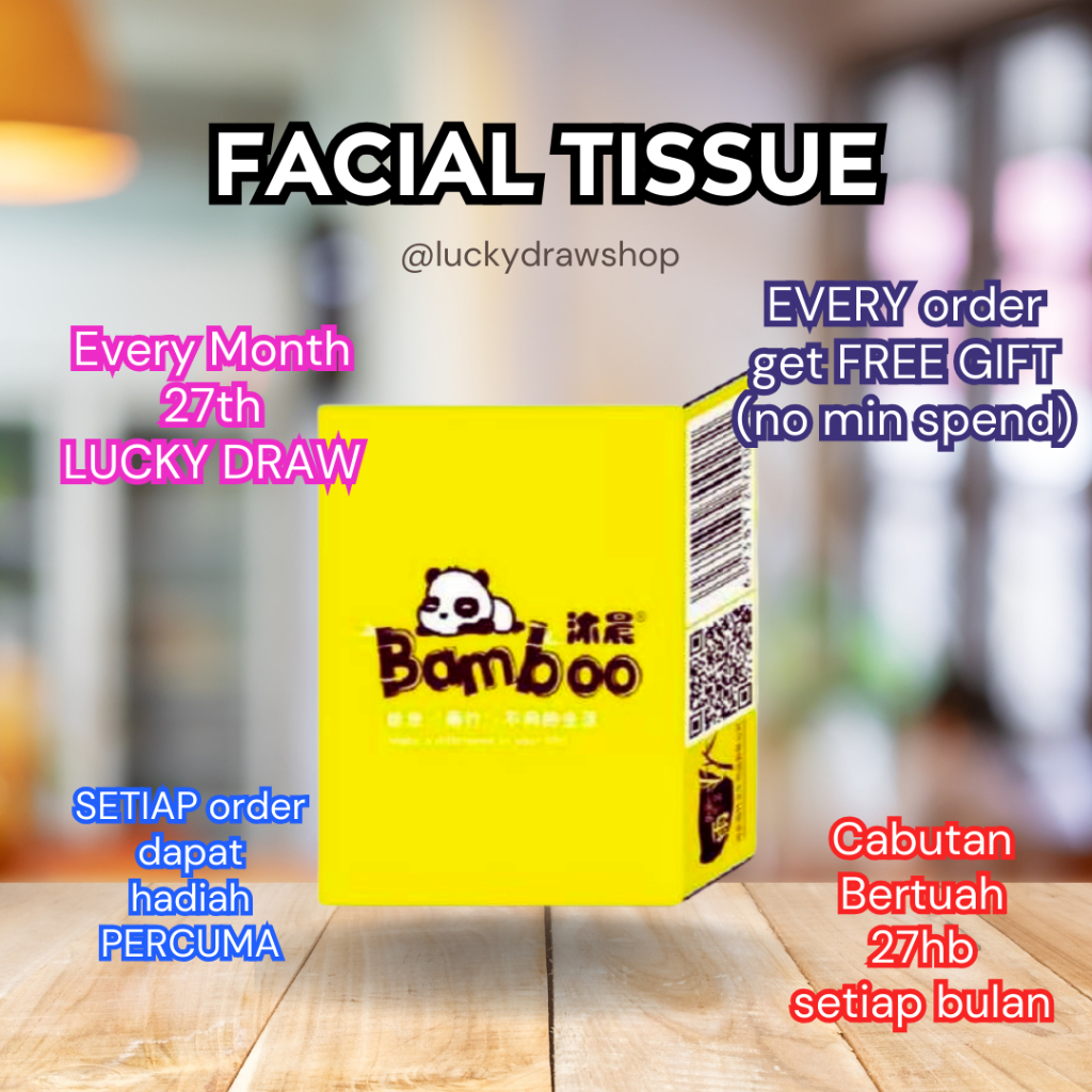 (10pulls) Saiz Poket Tisu Bamboo / Handy Bamboo Tissue Soft and Compact ...