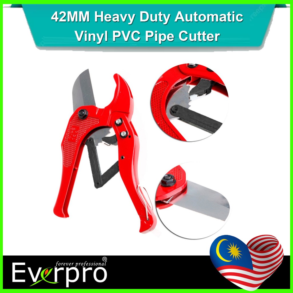 42MM Heavy Duty Automatic Vinyl PVC Pipe Cutter Snips Cutting | Shopee ...