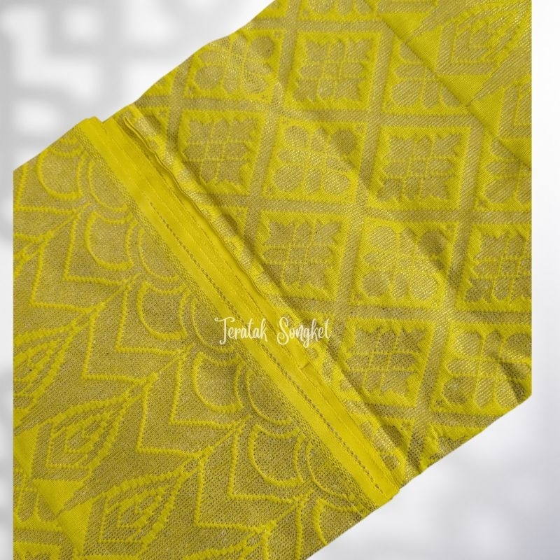 👍👍 Sampin Songket Kuning sulam Gold/silver - Yellow Samping Songket ...