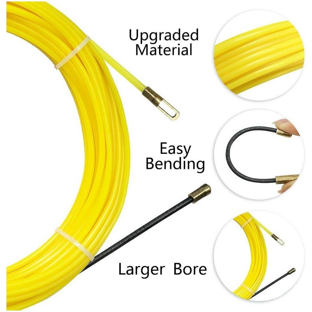 Cable Puller Wire Puller Electric Wiring Tarik Wayar Penarik 15M 电工穿线神器 ...