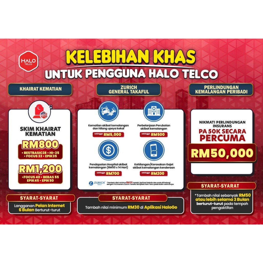 🔥𝐒𝐈𝐌𝐊𝐀𝐃 𝐉𝐈𝐌𝐀𝐓 𝐇𝐀𝐋𝐎 𝐓𝐄𝐋𝐂𝐎 𝐓𝐔𝐍𝐄𝐓𝐀𝐋𝐊🔥CELCOM/DIGI COVERAGE🔥UNLIMITED DATA ...
