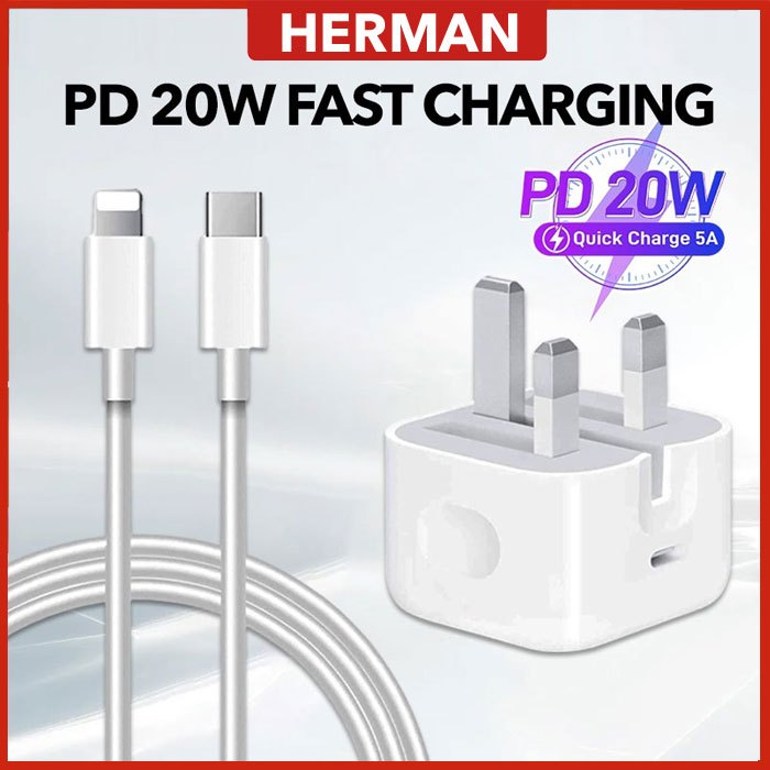 PD 20W Charger Plug 20W USB-C Power Adapter 5A Fast Charging USB-C Type ...