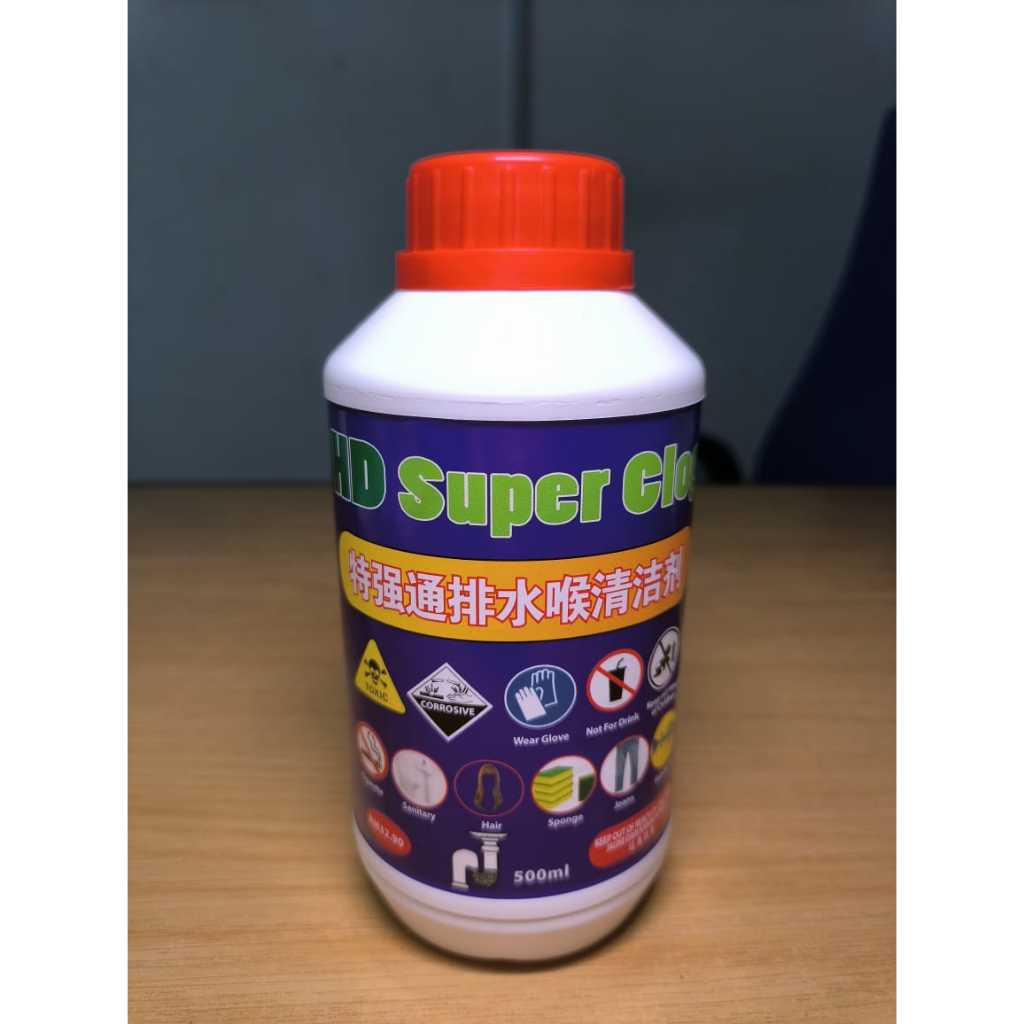 Clog Remover 500 ml Toilet Wastafel Cleaner Pembersih Tandas Sink ...