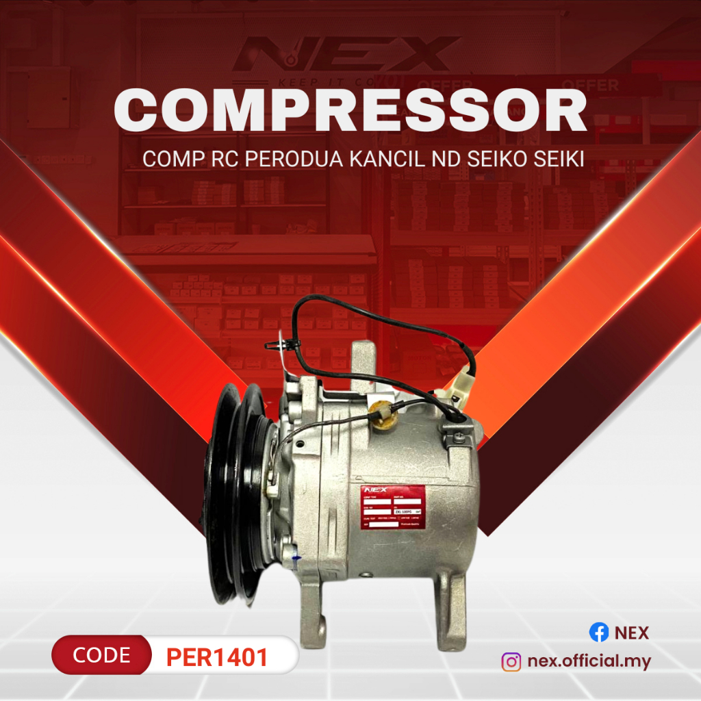 COMPRESSOR RECOND PERODUA KANCIL ND (DENSO) TO SEIKO SEIKI (HEAVY DUTY ...