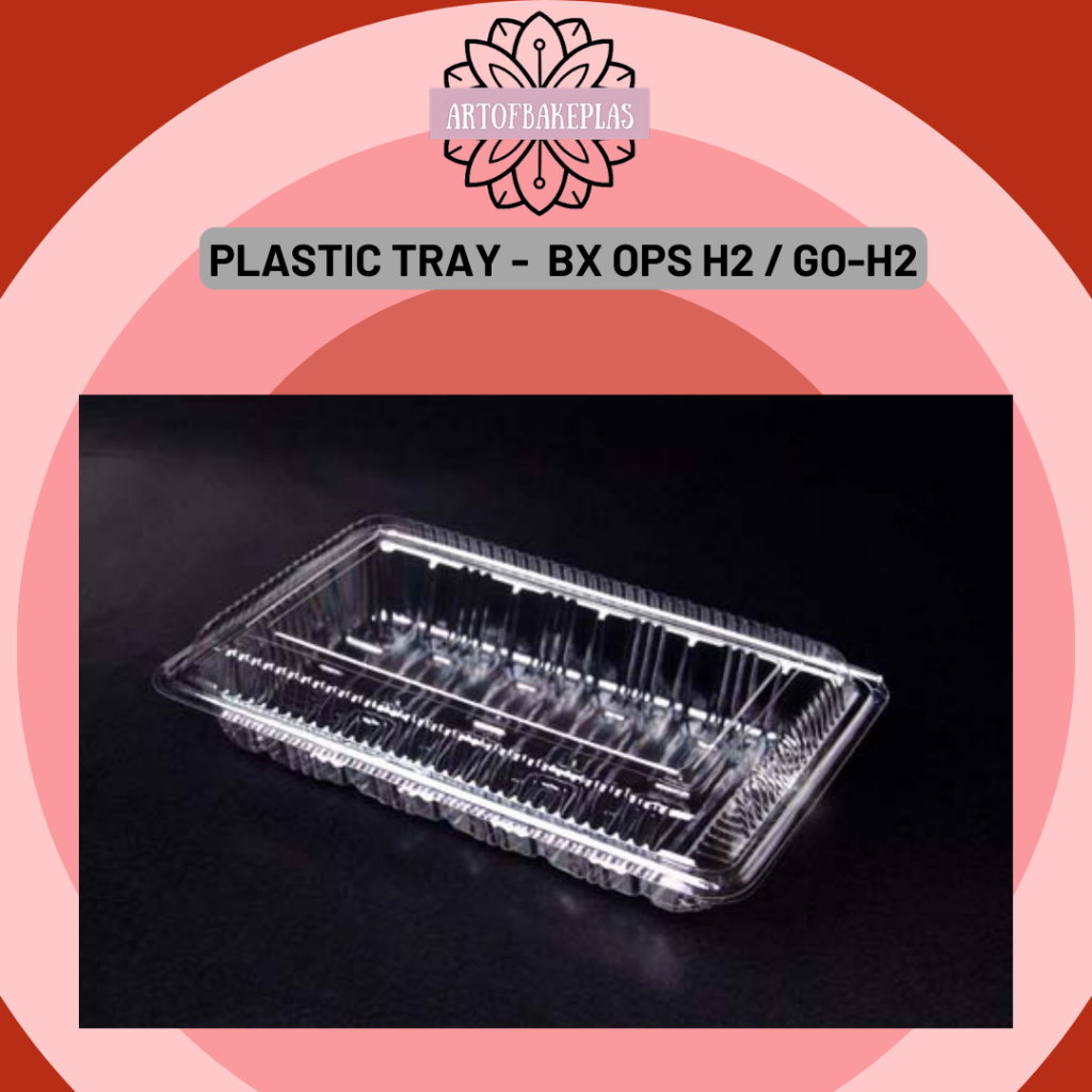 OPS-H2 Benxon Plastic Tray {100pcs} / GO-H2 Bakery Plastic Disposable ...