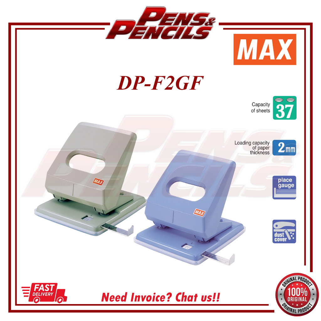 MAX Puncher DP-F2GF 2 Hole Paper Punch G / GF Punch (1 Unit) | Shopee ...