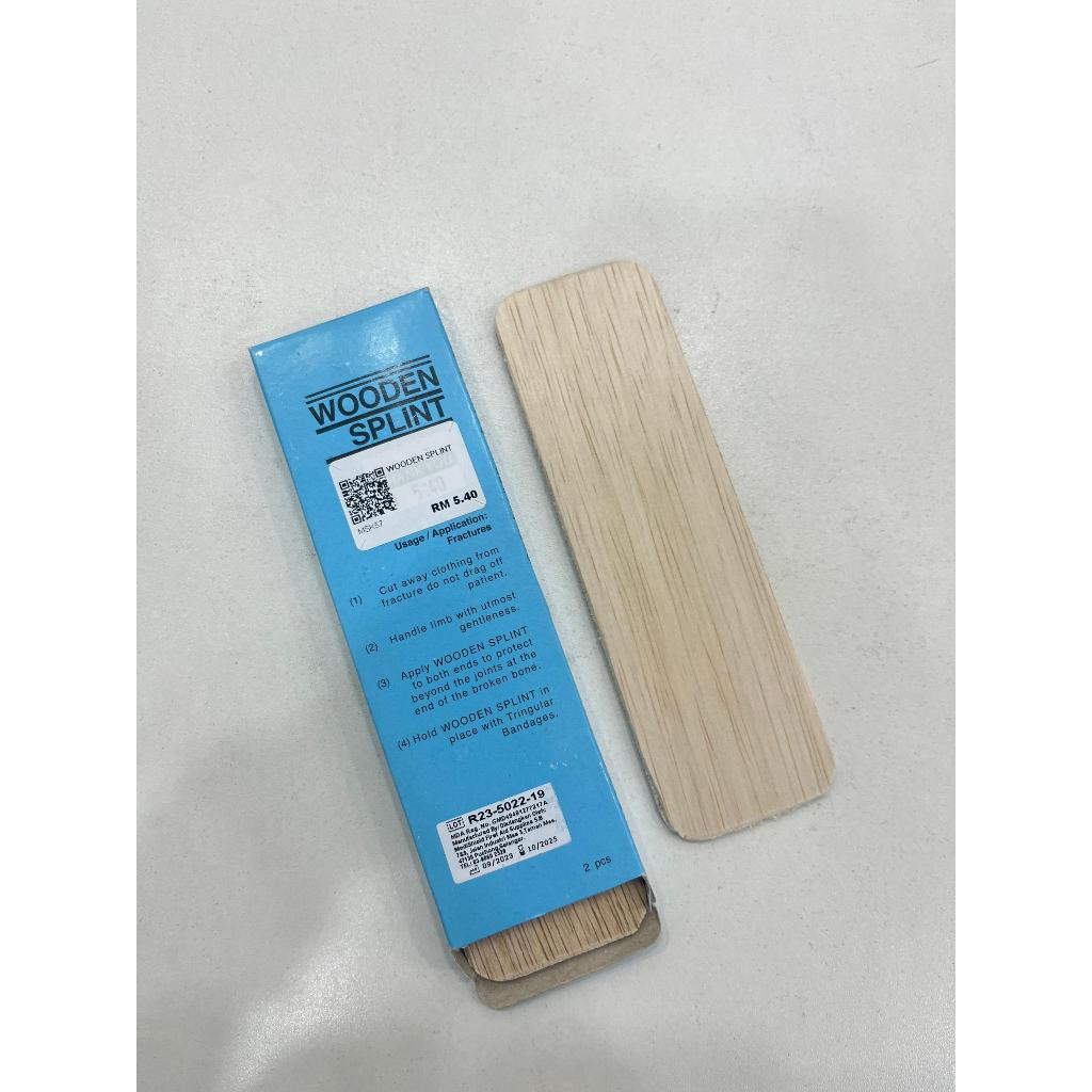 Wooden Splint 2 pcs (4.5cm x 15.5cm) First Aid Fracture Splin Kayu ...