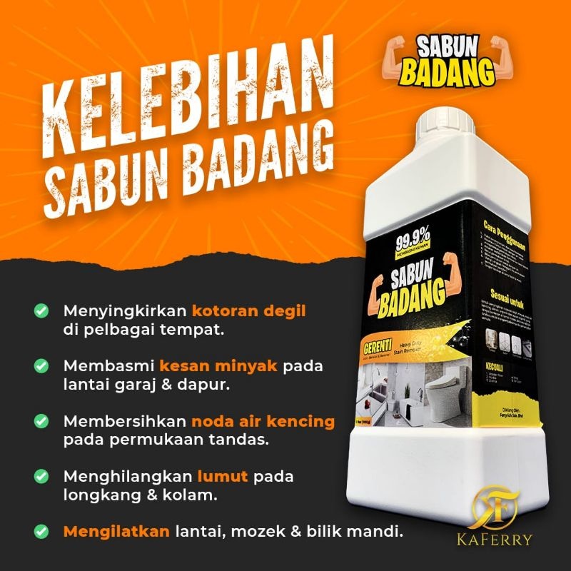 Sabun Badang Stain Remover | Pencuci Lantai Hilang Karat | Lantai ...