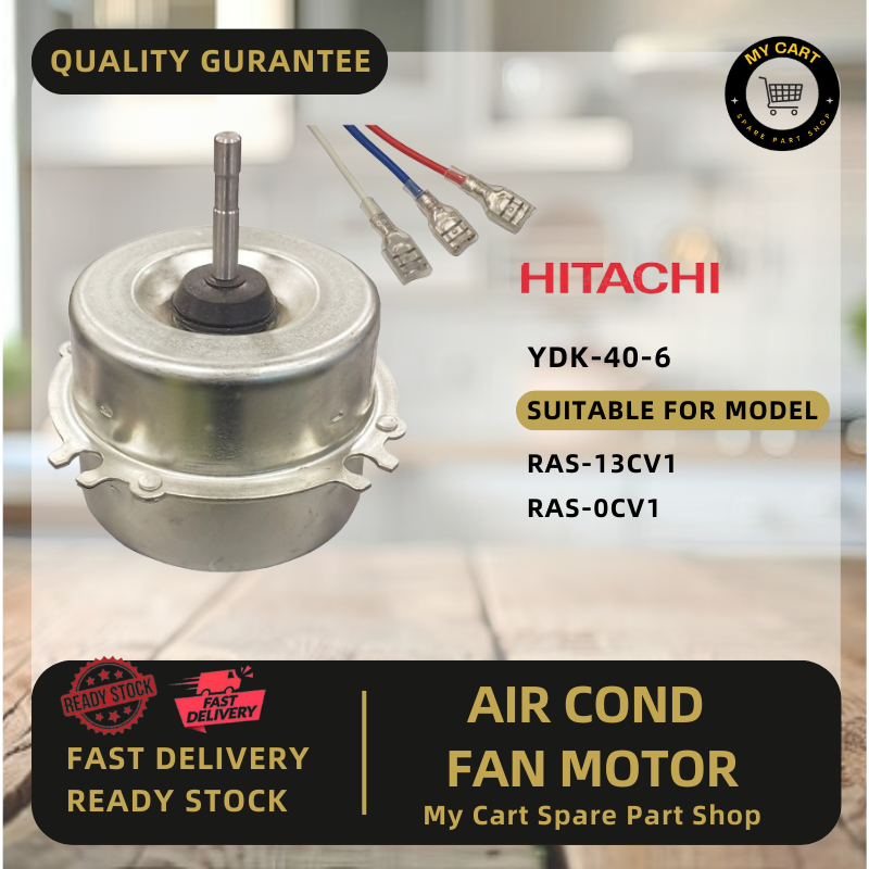 HITACHI Air Cond Fan Motor Cooling Fan Condenser/Air Conditioner/Kipas ...