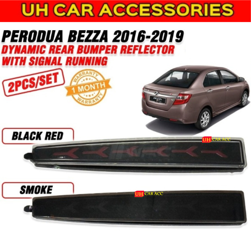 PERODUA BEZZA 2016 - 2019 Dynamic Rear Bumper Reflector With Signal ...